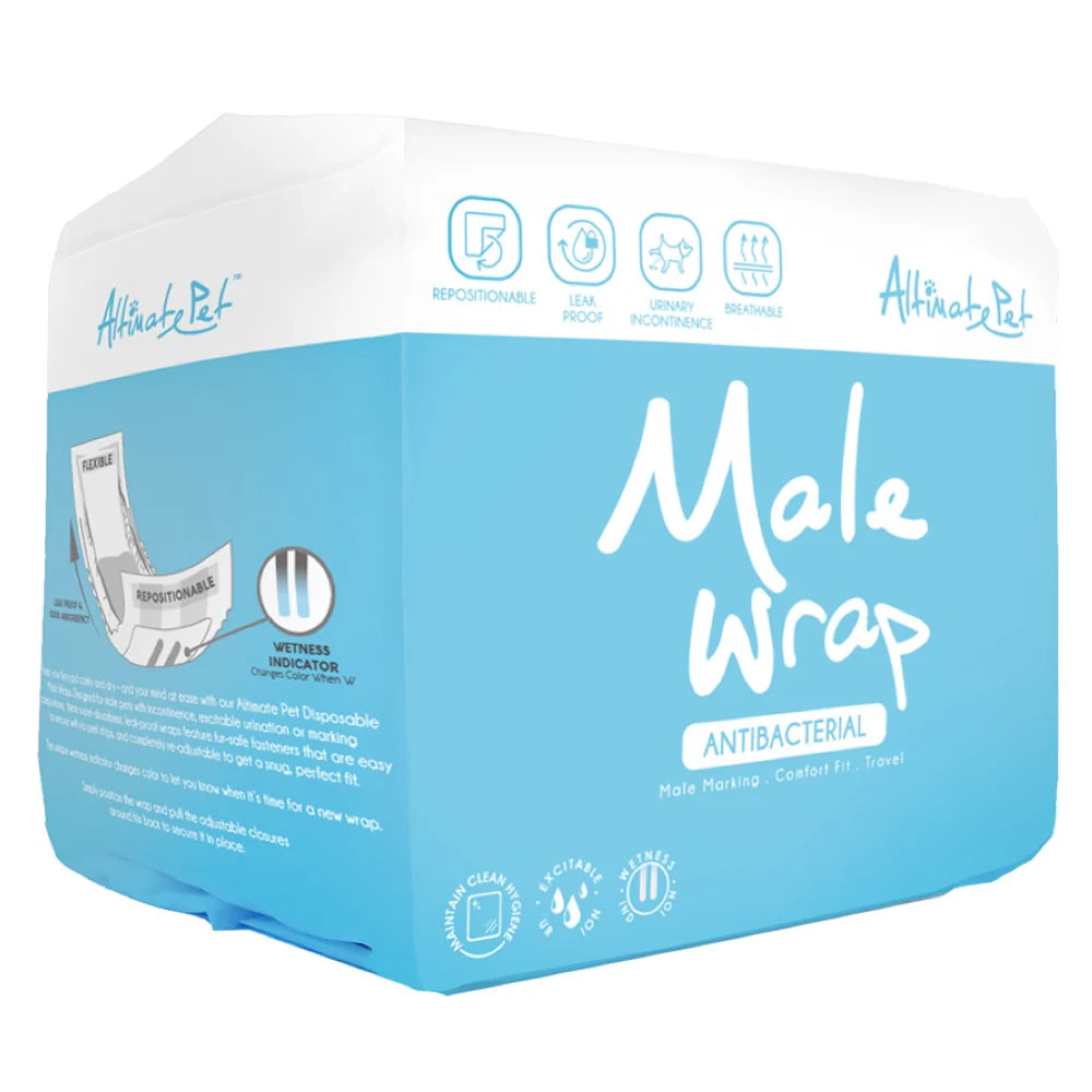 Altimate Pet Antibacterial Disposable Male Wrap — Cats Garage