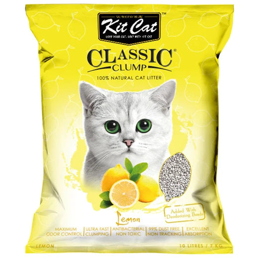 KitCat Classic Clump Lemon Clay Cat Litter 10L — Cats Garage