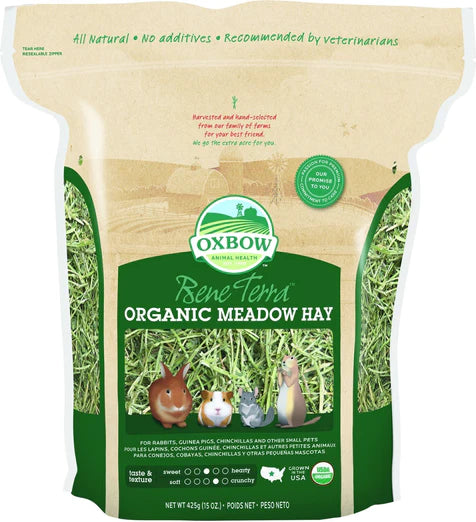 Oxbow Organic Meadow Hay 15oz — Cats Garage