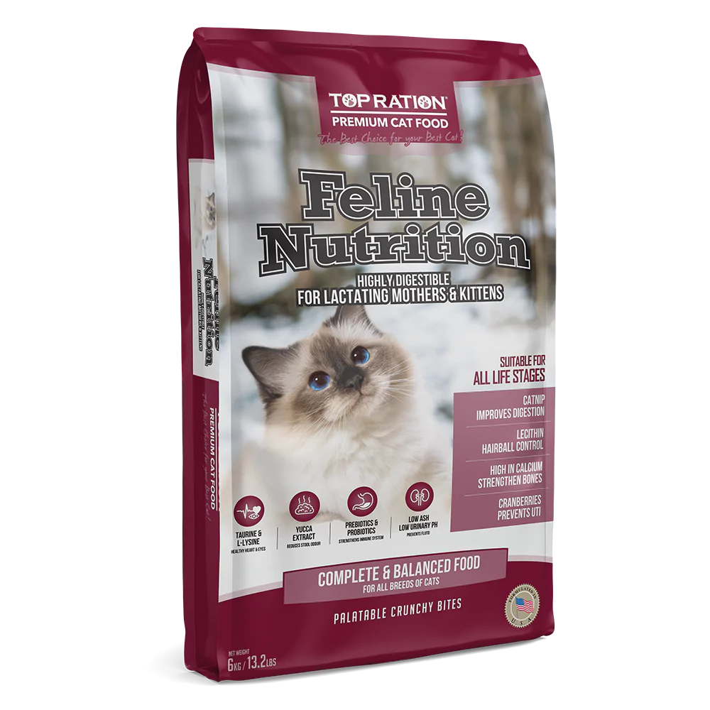 Top Ration Cat Feline Nutrition All Life Stages 6kg — Cats Garage