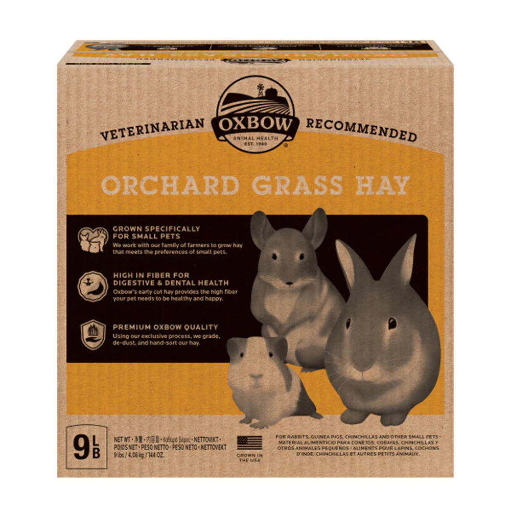 Oxbow Orchard Grass Hay 9lb — Cats Garage