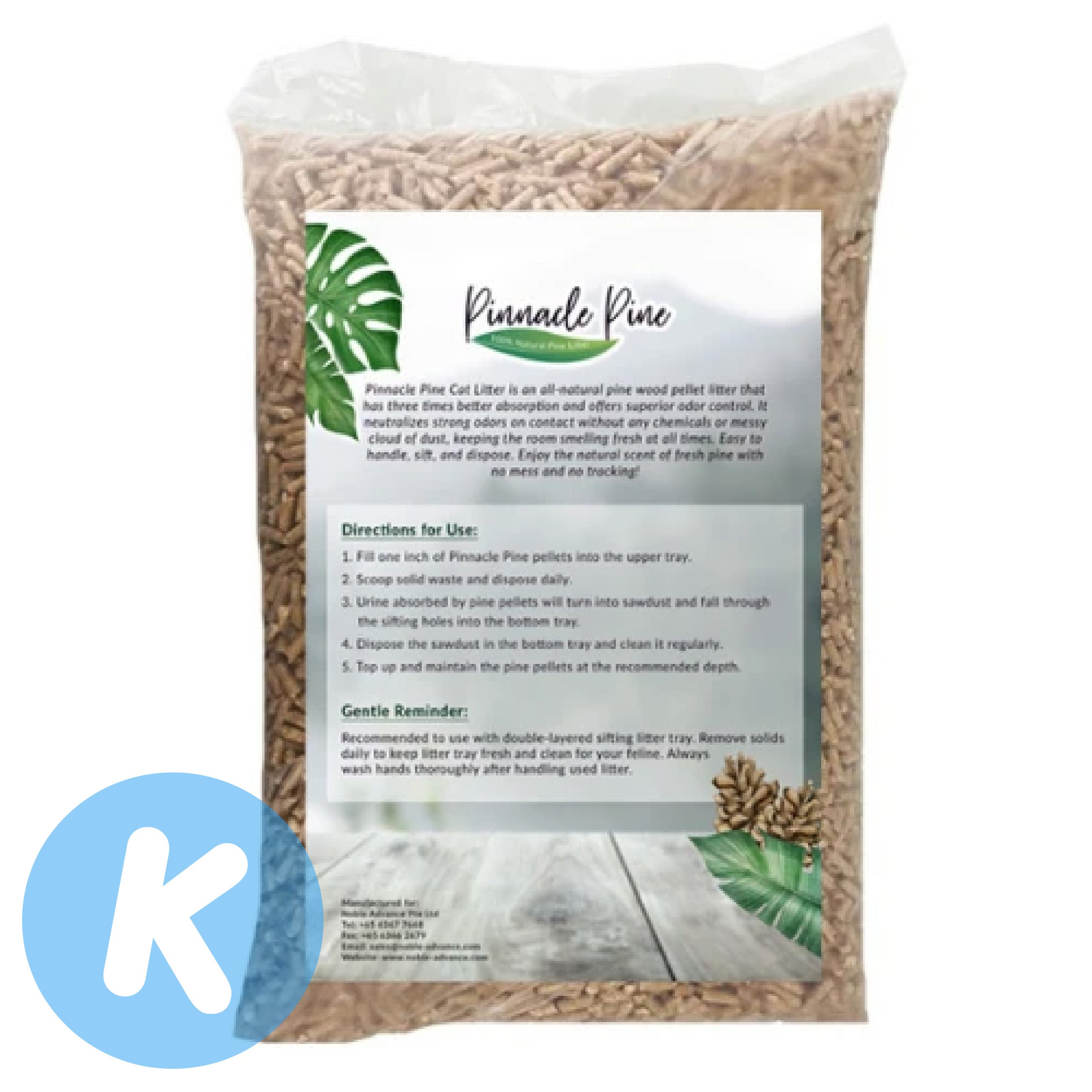 Pinnacle Pine 100% Natural Pine Litter 20kg — Cats Garage