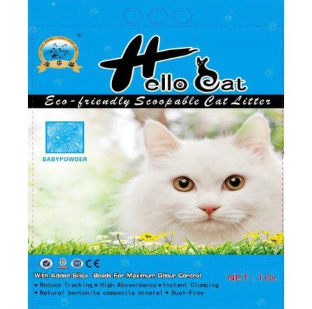 Hello Cat Litter BABY POWDER 10L — Cats Garage